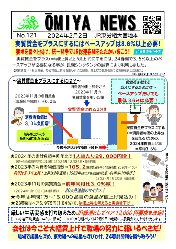 OMIYA NEWS No.121 | JR東労組大宮地方本部