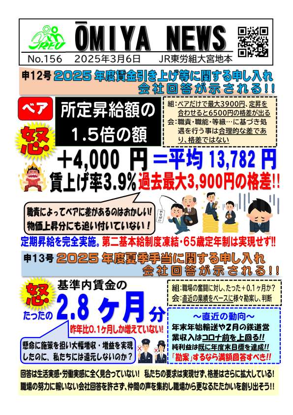 OMIYA News No.156 | JR東労組大宮地方本部